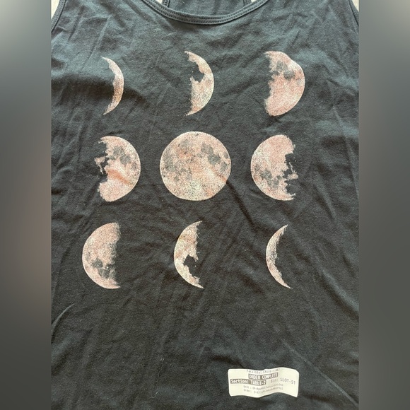 Tops | Moon Phase Graphic Tank Top Size Xxl Gray Nwt Hippie Boho | Poshmark